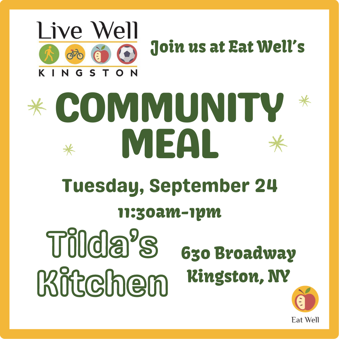 Eat Well Focus Team- September Community Meal – Live Well Kingston